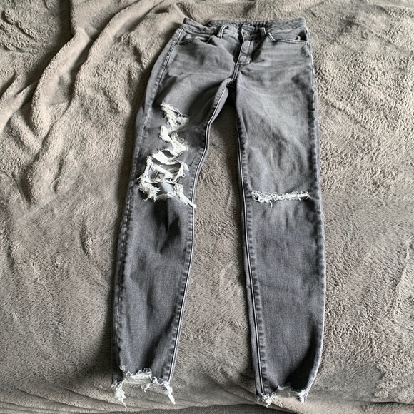 Jeans | Gray Ripped Jeans | Poshmark
